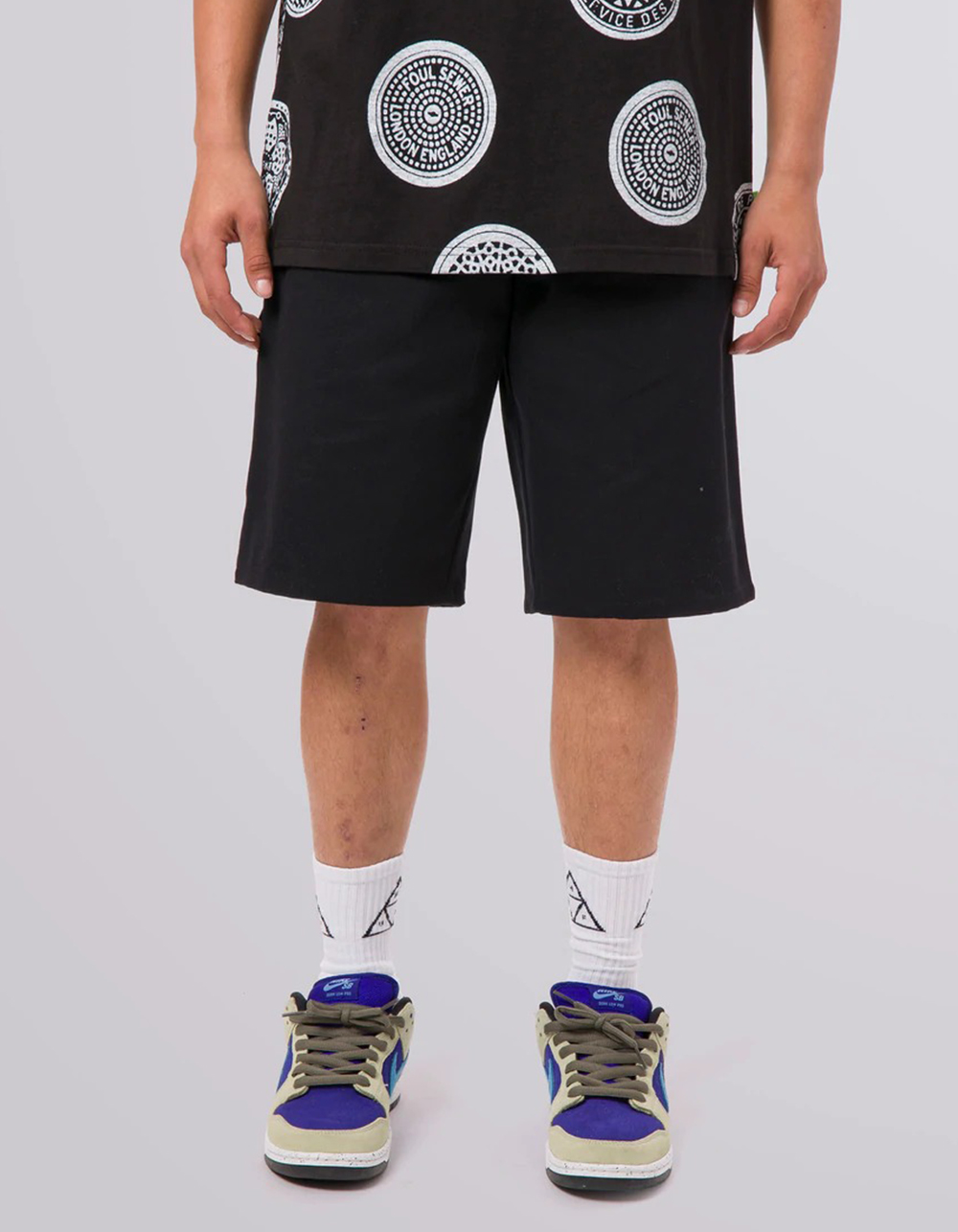 HUF Workman Mens Canvas Shorts - BLACK | Tillys