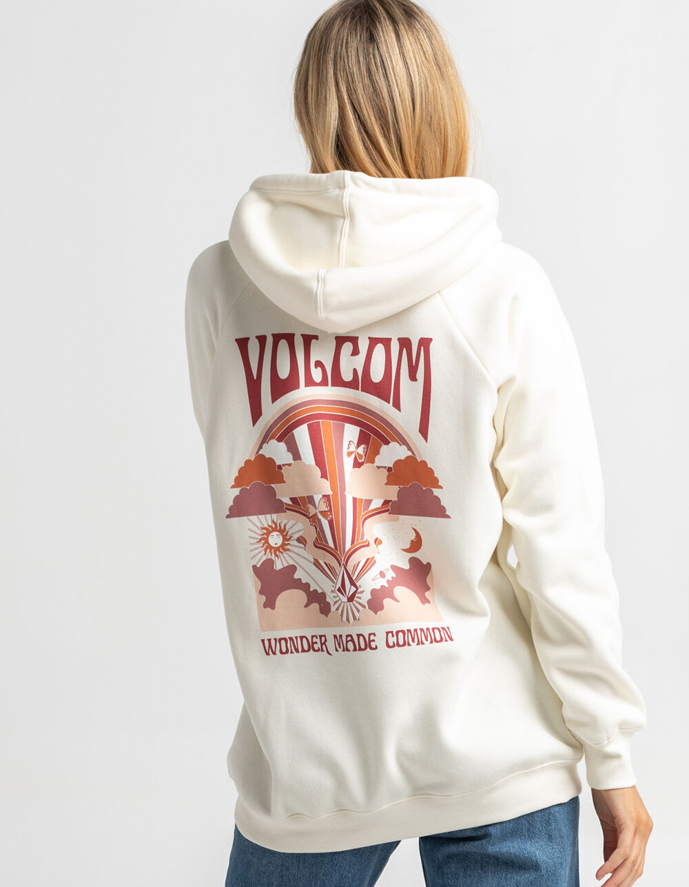 VOLCOM x HJ Truly Stoked Oversized Womens Hoodie - CREAM | Tillys