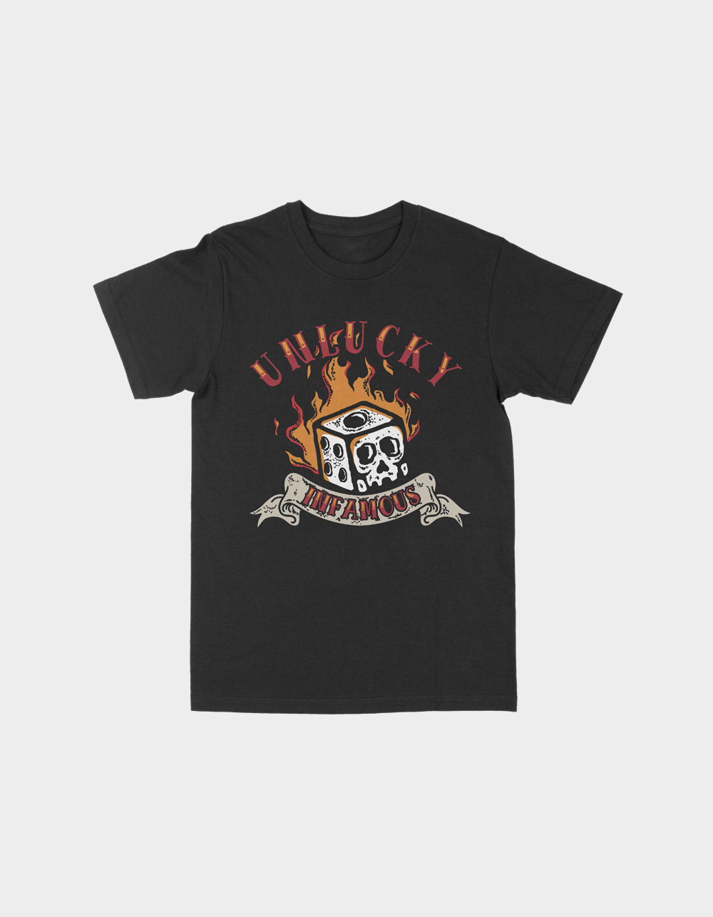 INFAMOUS Unlucky Dice Unisex Tee - BLACK | Tillys