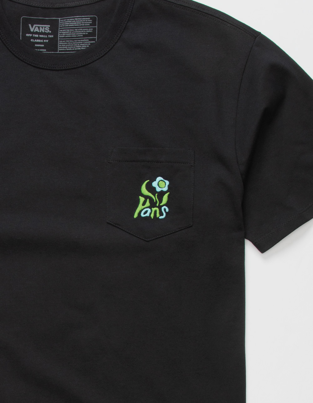 VANS OTW Flower Mens Pocket Tee - BLACK | Tillys