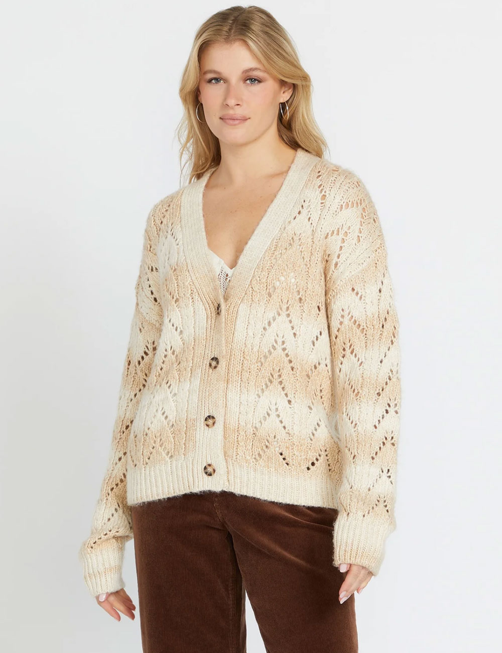 VOLCOM Cosmosa Womens Cardigan - Cream Combo | Tillys