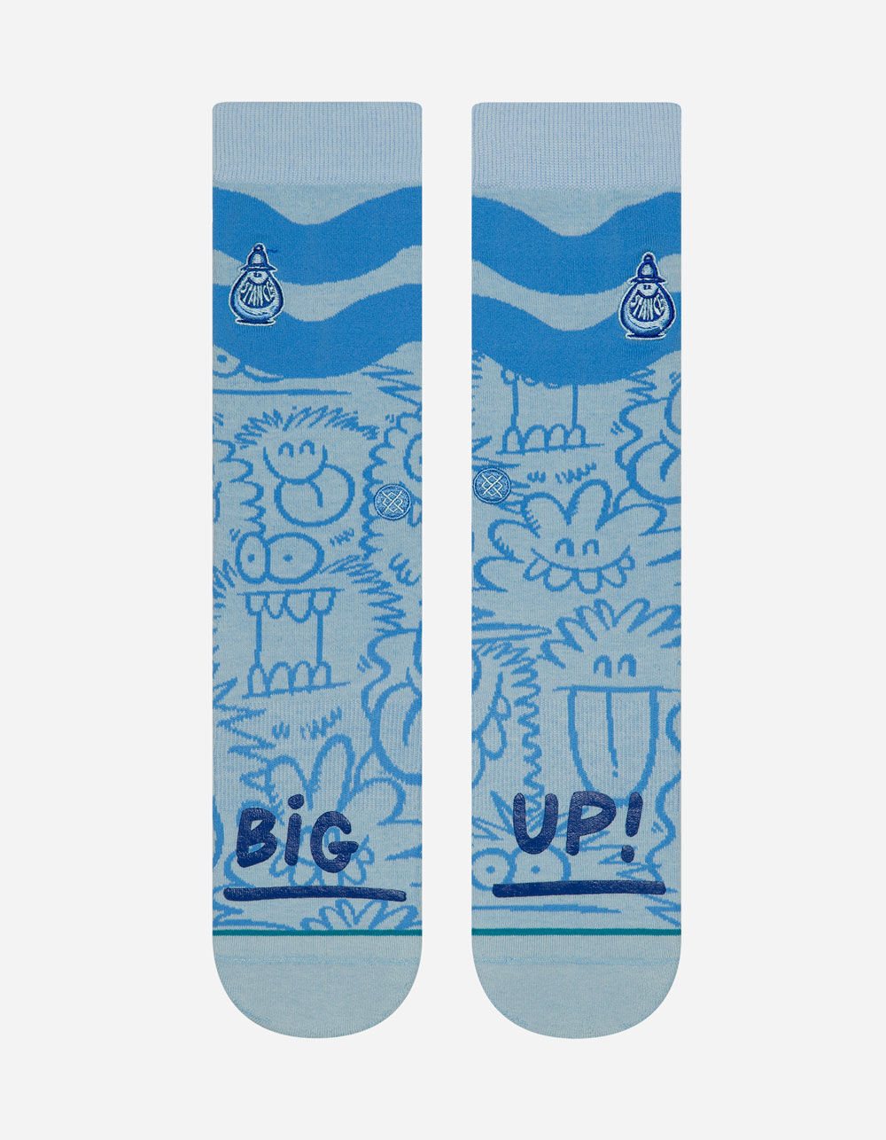 STANCE x Kevin Lyons Wave Mens Crew Socks - BLUE | Tillys