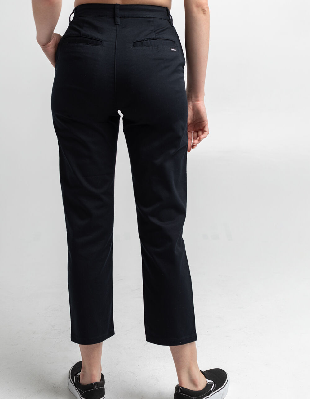 RVCA Weekend Chino Womens Straight Pants - BLACK | Tillys