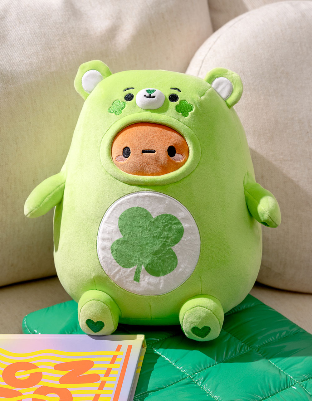 SMOKO x Care Bears Good Luck Bear Tayto Potato Mochi Plush Toy - GREEN ...