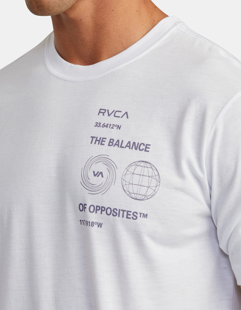 RVCA Balance Gyro Mens Tee - WHITE | Tillys
