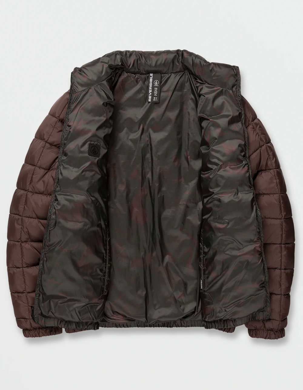 VOLCOM Walltzerd Mens Reversible Jacket - MAHOGANY | Tillys