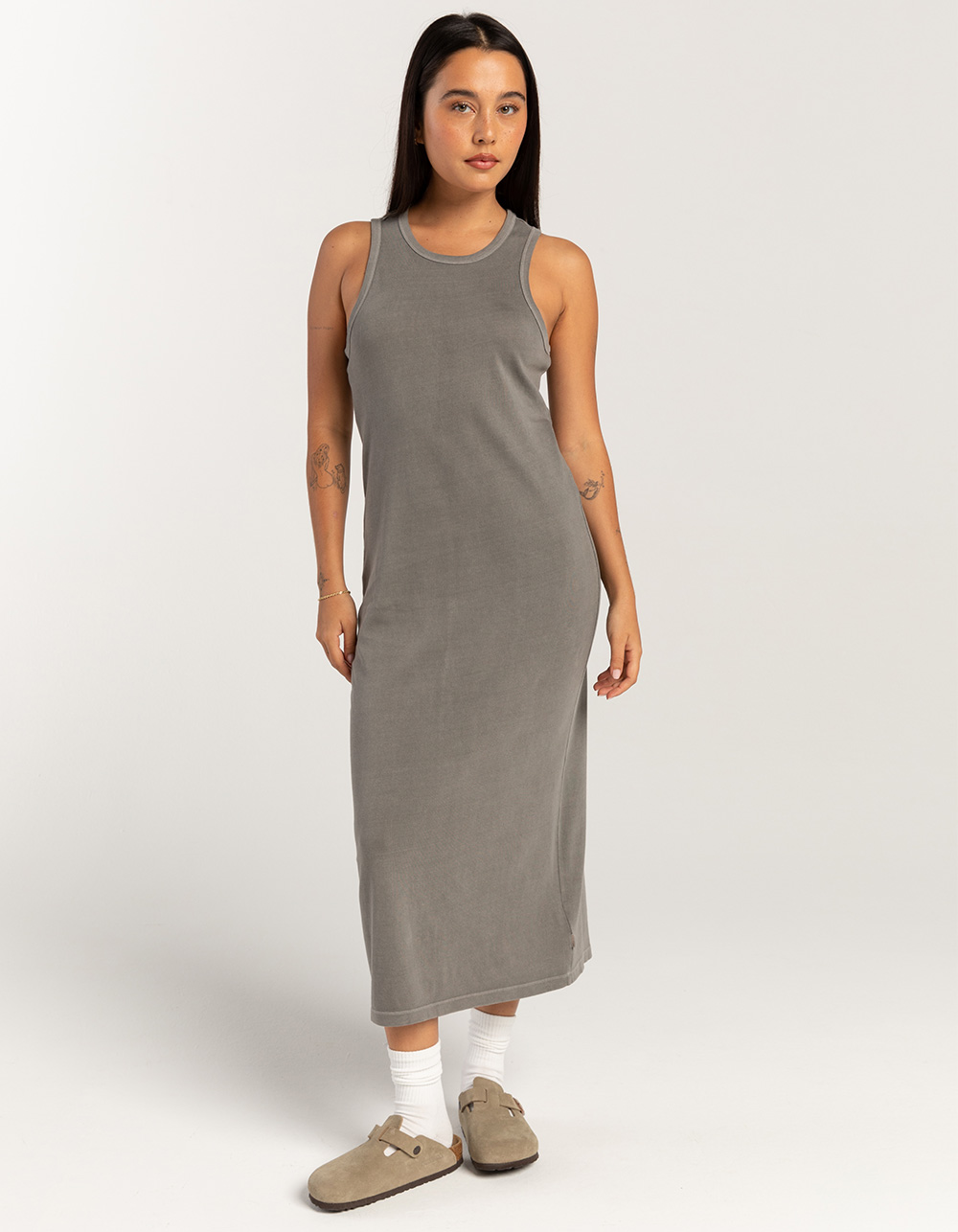 BRIXTON Carefree Womens Midi Dress - OFF-BLACK | Tillys