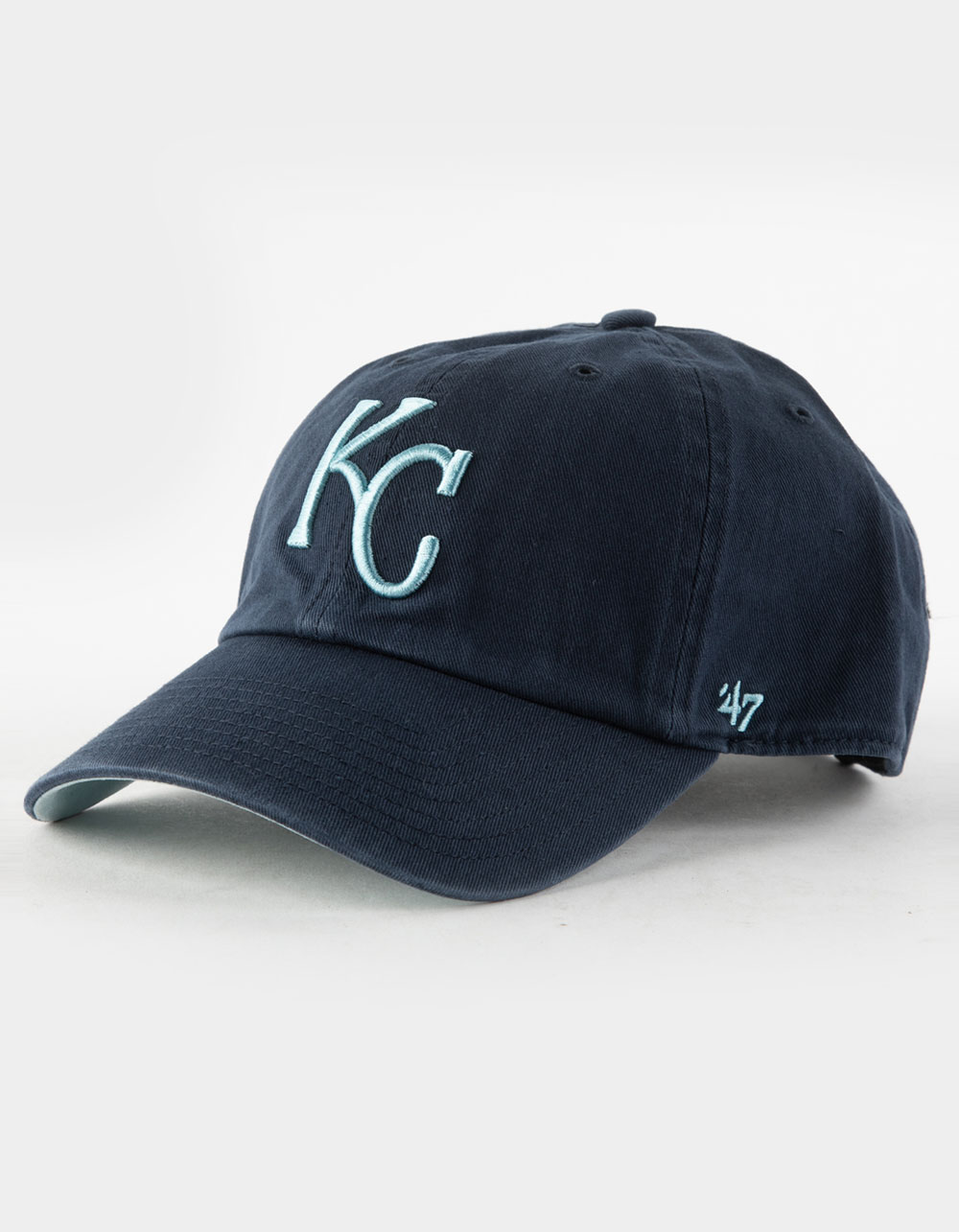 47 BRAND Kansas City Royals '47 Clean Up Ballpark Strapback Hat - NAVY ...