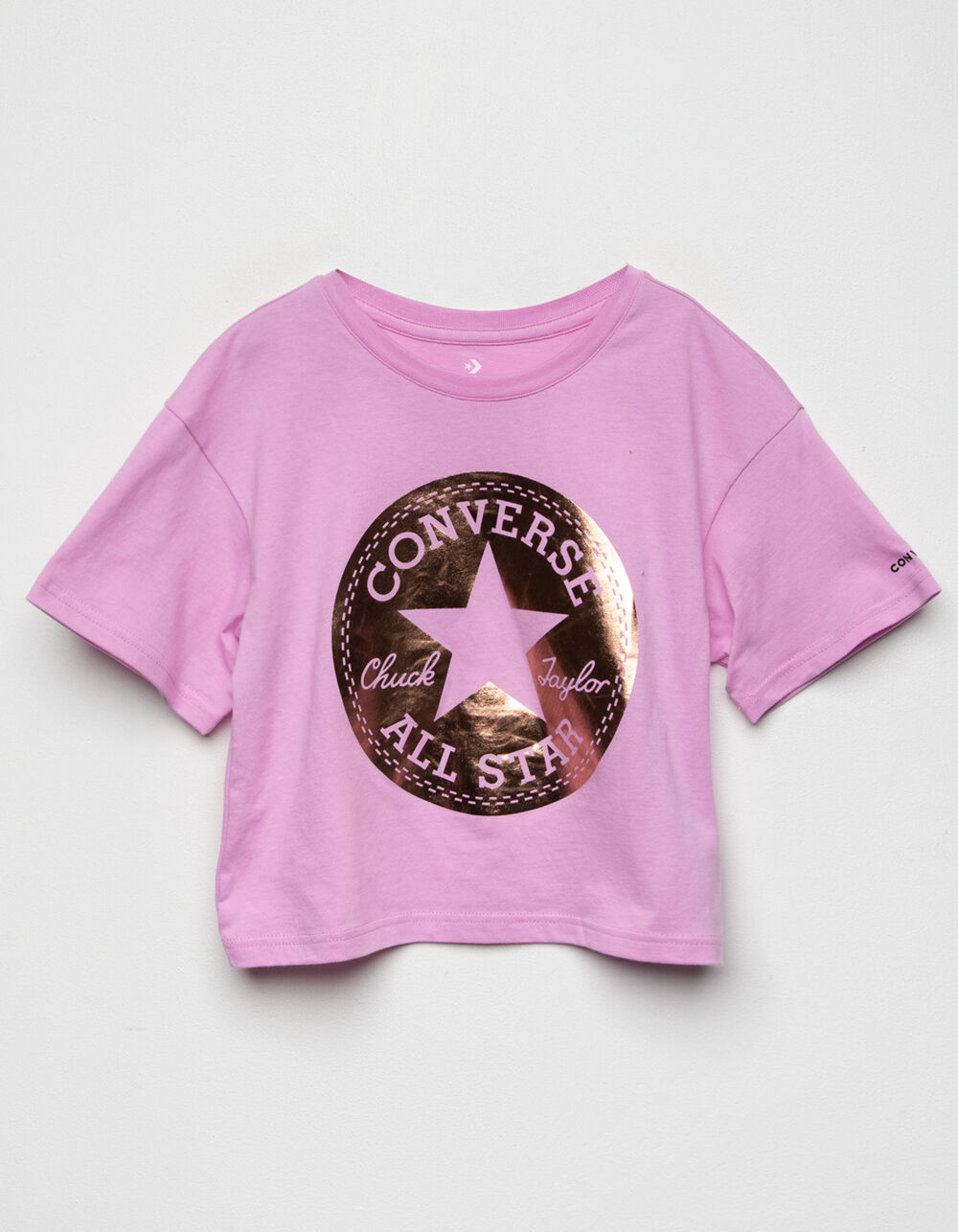 CONVERSE Chuck Shine Girls Boxy Tee - PINK | Tillys