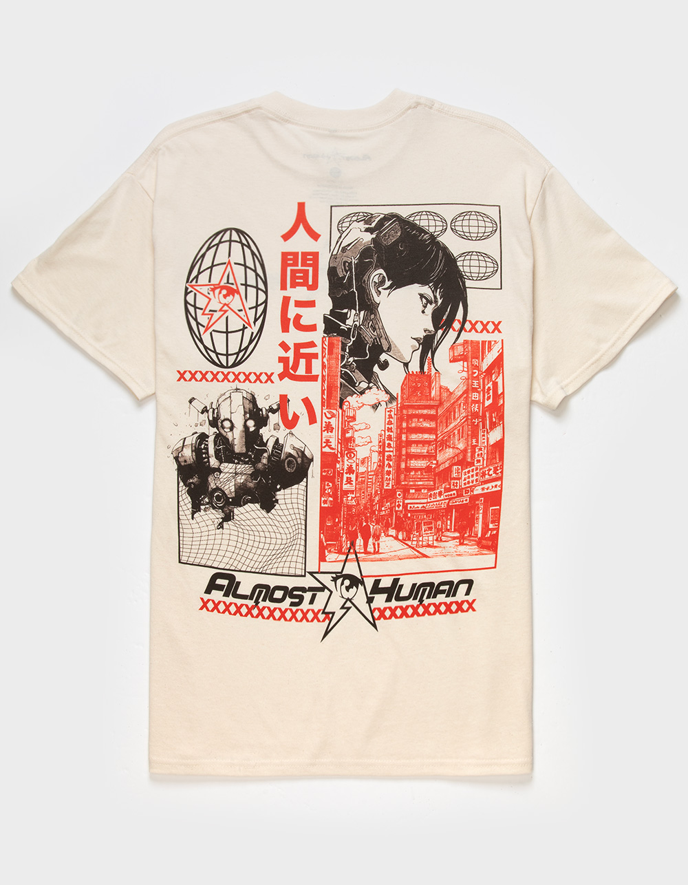 ALMOST HUMAN Peace Mens Tee - NATURAL | Tillys