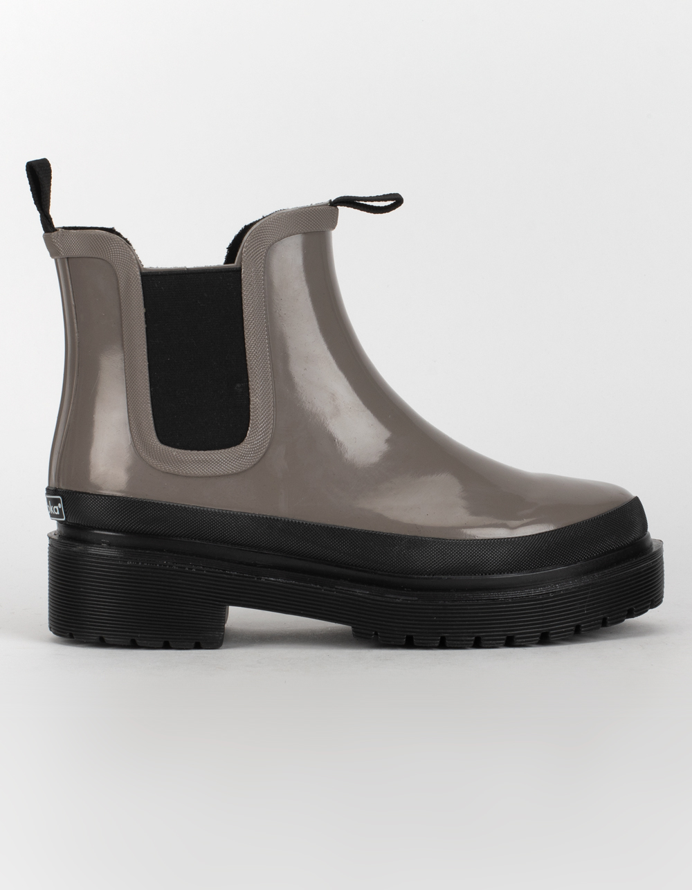 CHOOKA Damascus Heel Womens Chelsea Rain Boots - TAUPE | Tillys