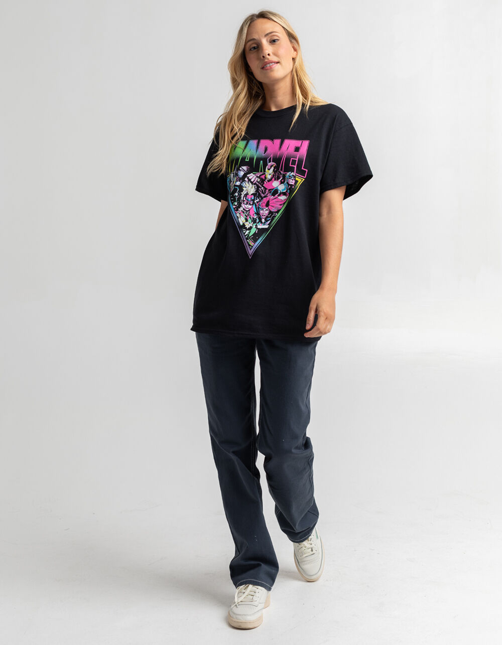 MARVEL Avengers Oversized Womens Tee - BLACK | Tillys