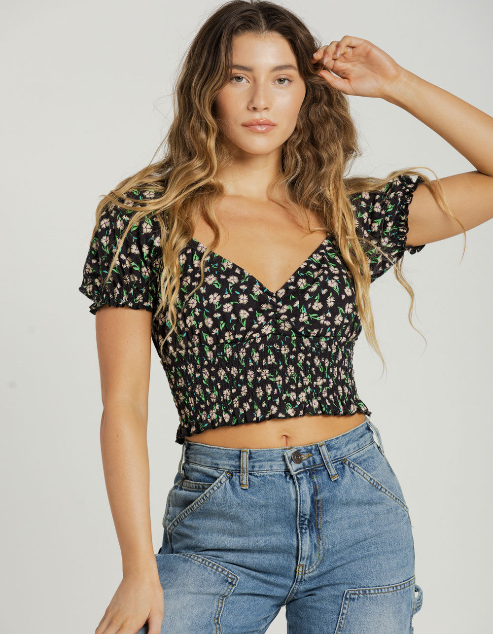 BILLABONG Love Song Womens Top - BLACK | Tillys