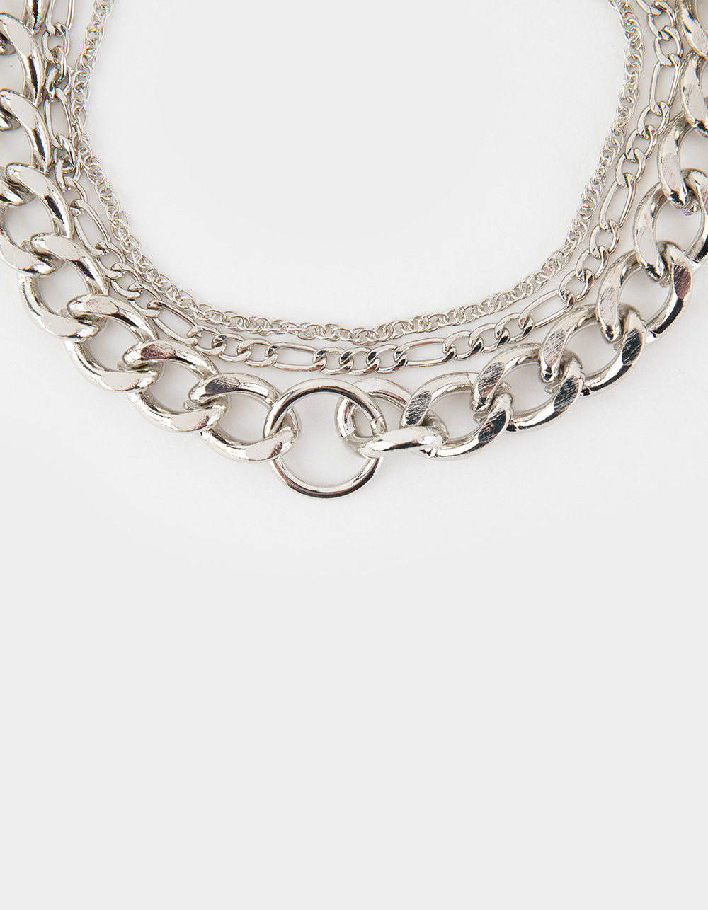 FULL TILT Chunky Chain Choker Set - SILVER | Tillys