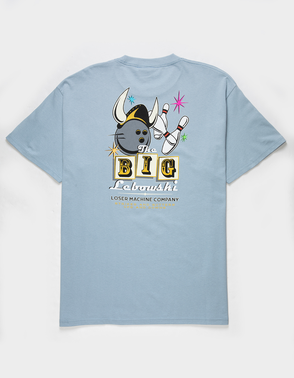 LOSER MACHINE x The Big Lebowski Strikes & Gutters Mens Tee - LIGHT ...