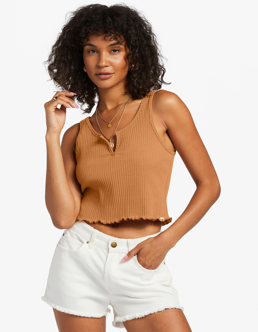 BILLABONG Notch Tank Womens Ribbed Tank Top - CHESTNUT | Tillys
