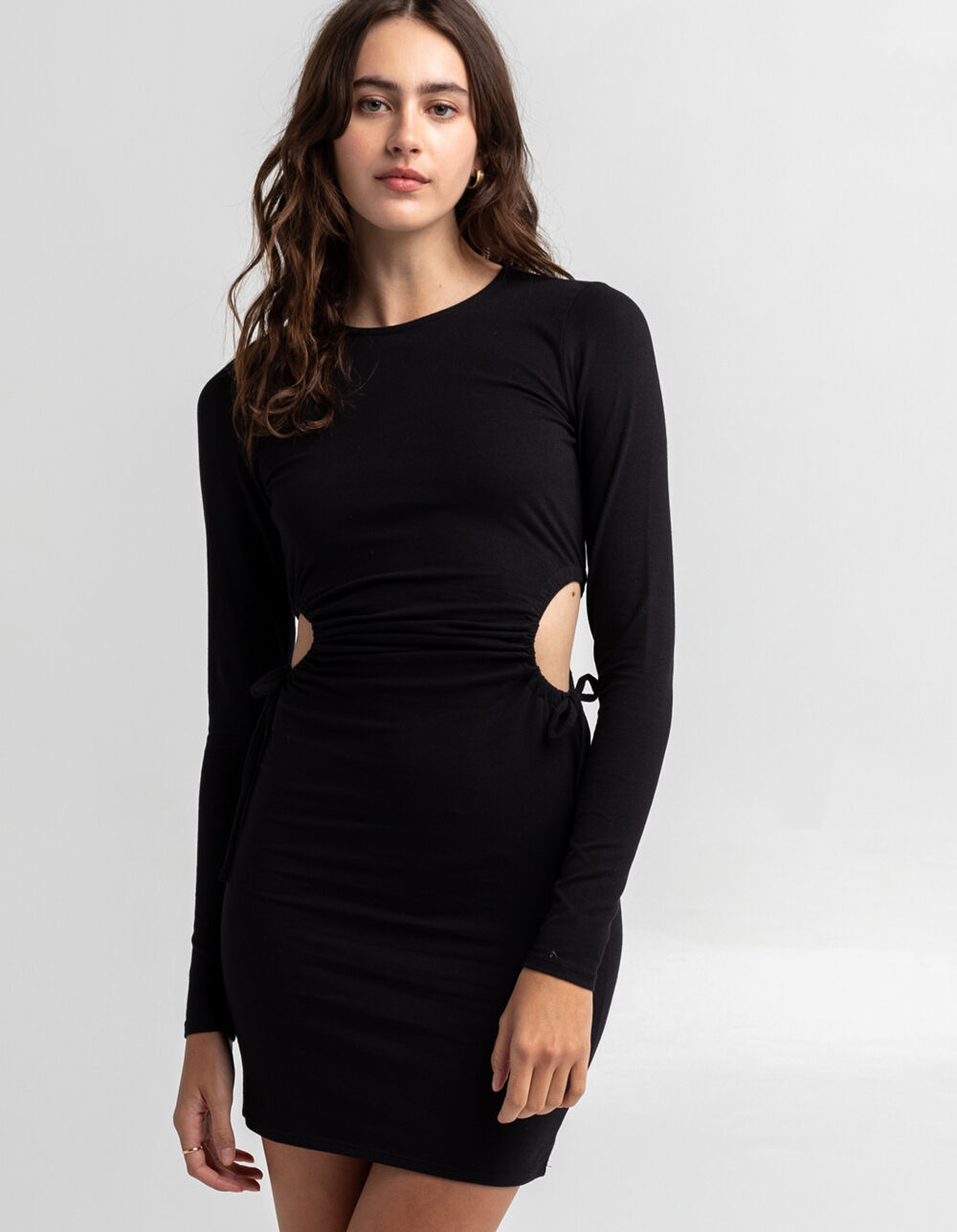 FULL TILT Womens Cut Out Sides Bodycon Dress - BLACK | Tillys