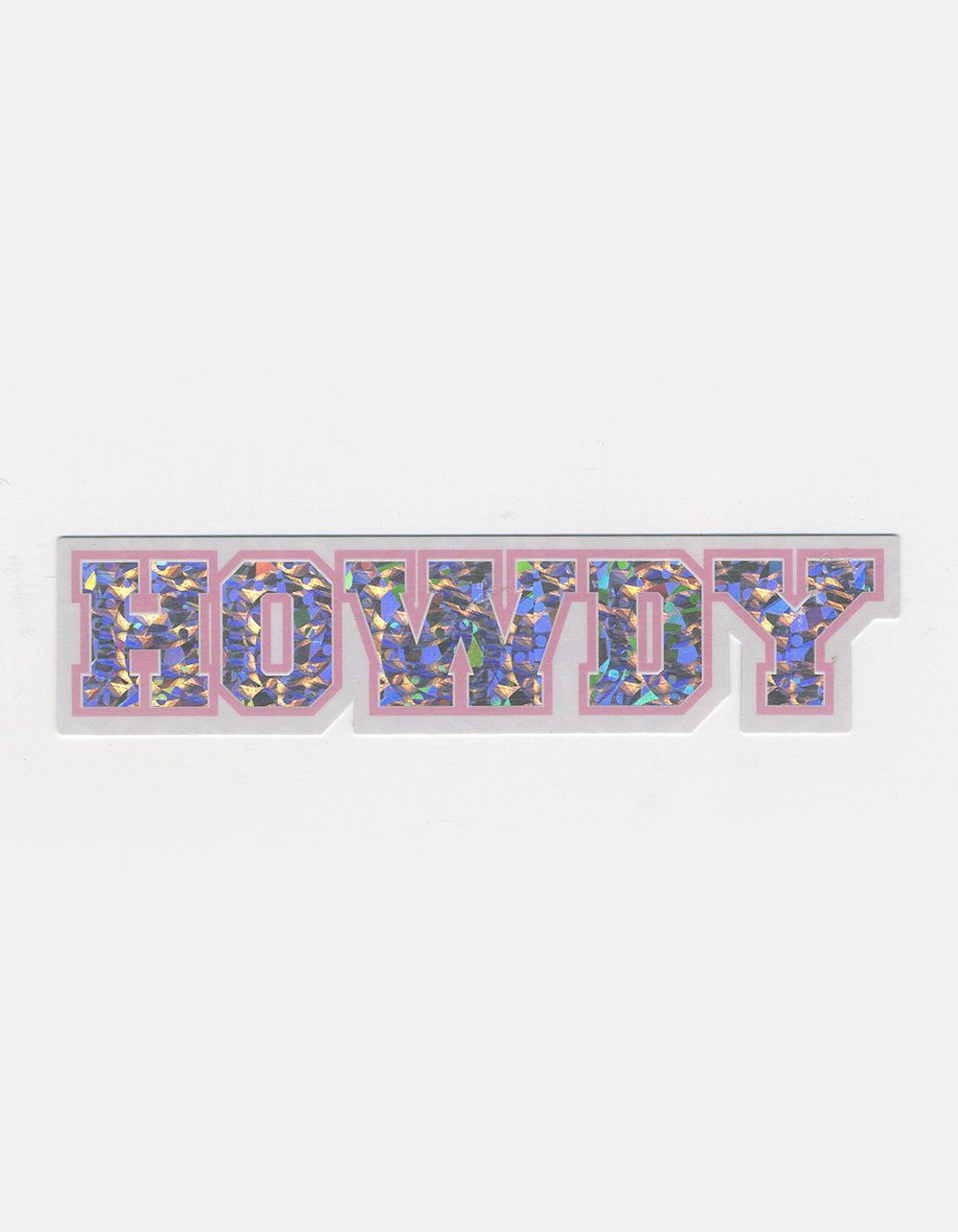 Sparkle Howdy Sticker - PINK | Tillys