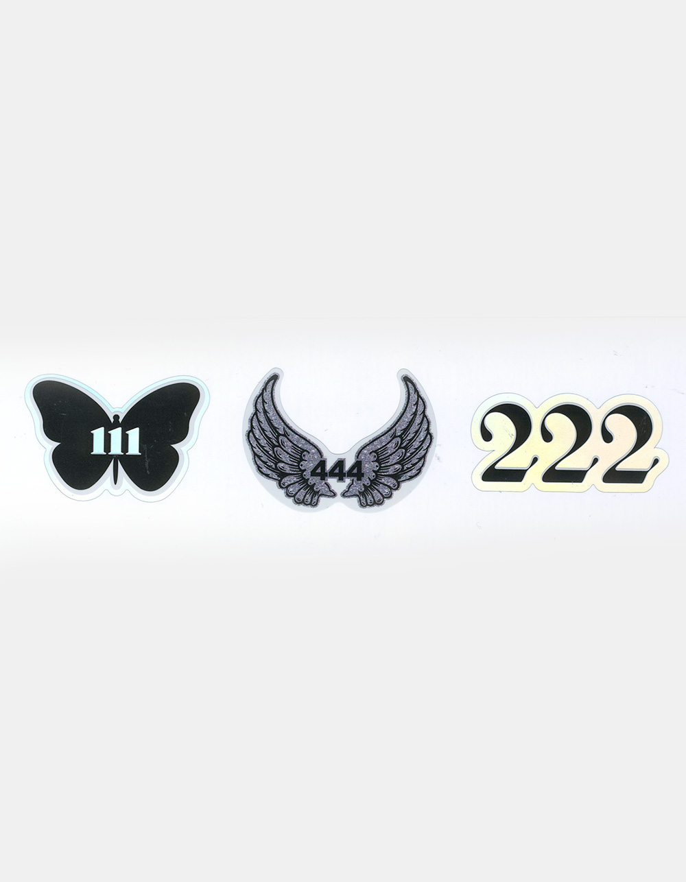 Angel Number Stickers 3 Pack - BLACK | Tillys