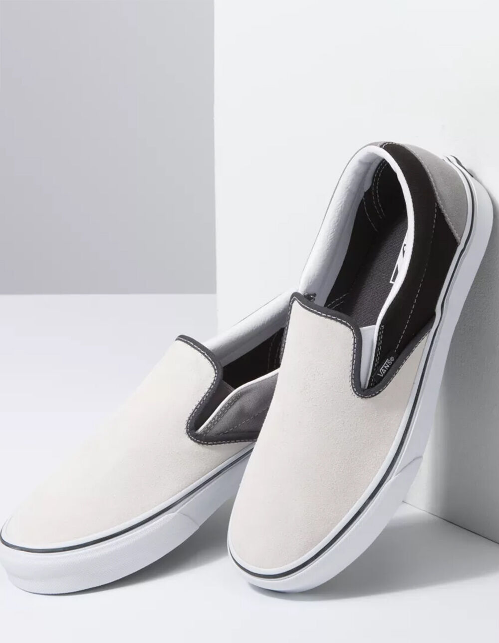 VANS Mix & Match Classic Slip-On Shoes - BLACK/TRUE WHITE | Tillys