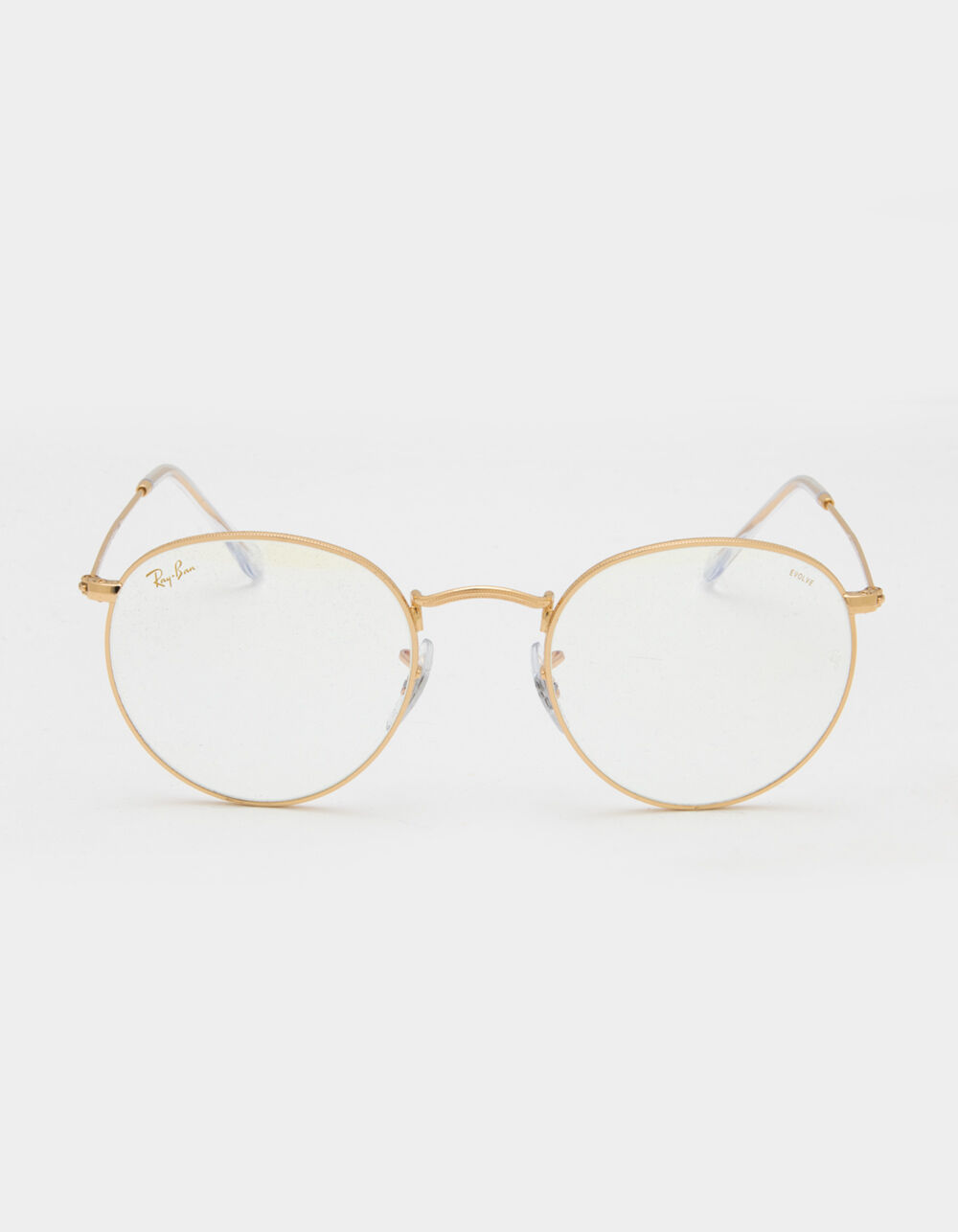 RAY BAN Round Blue-Light Evolve Sunglasses - GOLD | Tillys