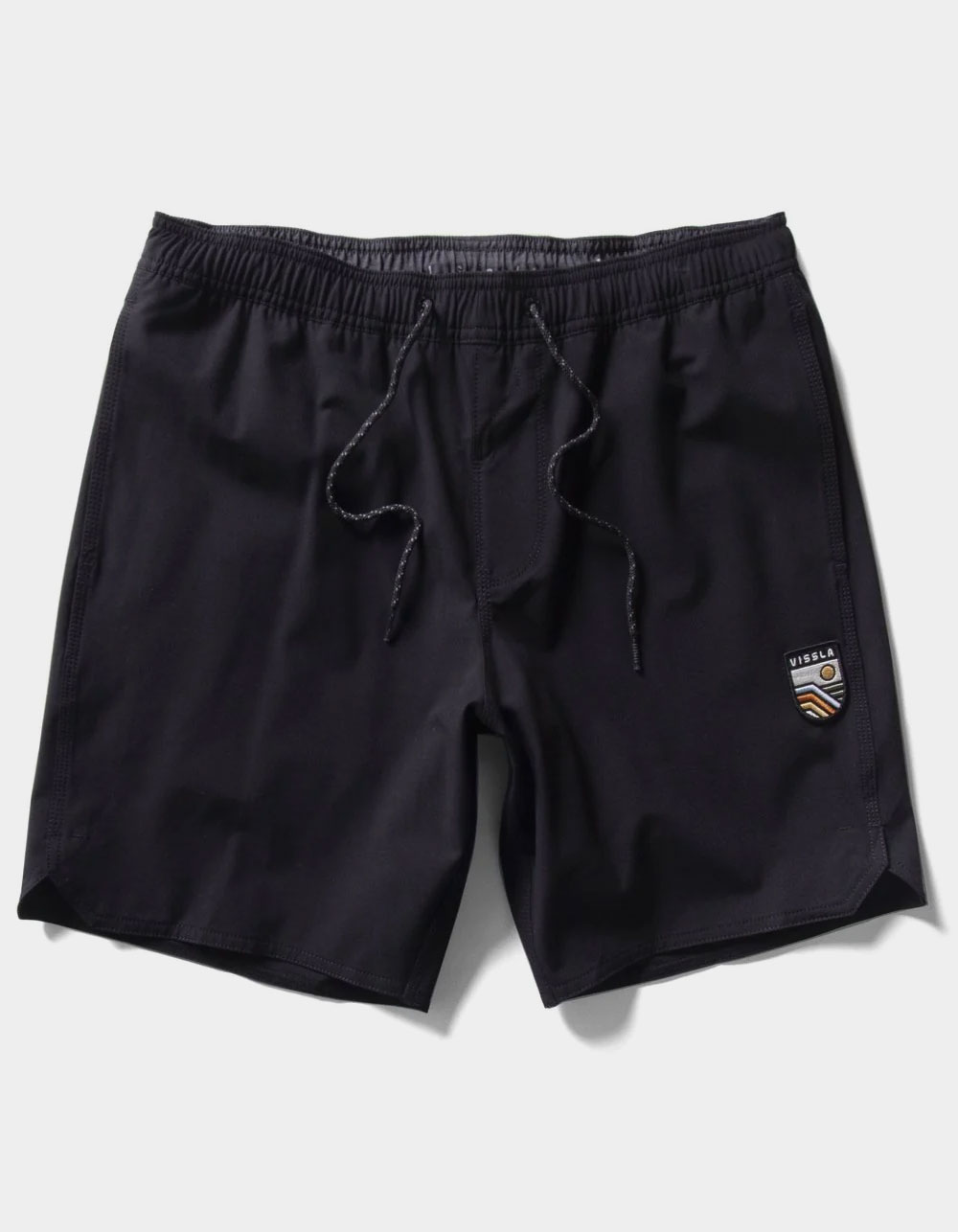 VISSLA Solid Sets Ecolastic Mens 17.5" Volley Shorts - BLACK | Tillys