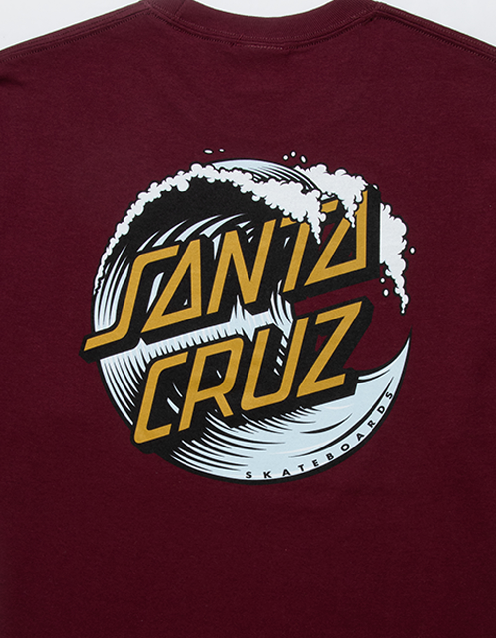 SANTA CRUZ Wave Dot Mens Tee - MAROON | Tillys