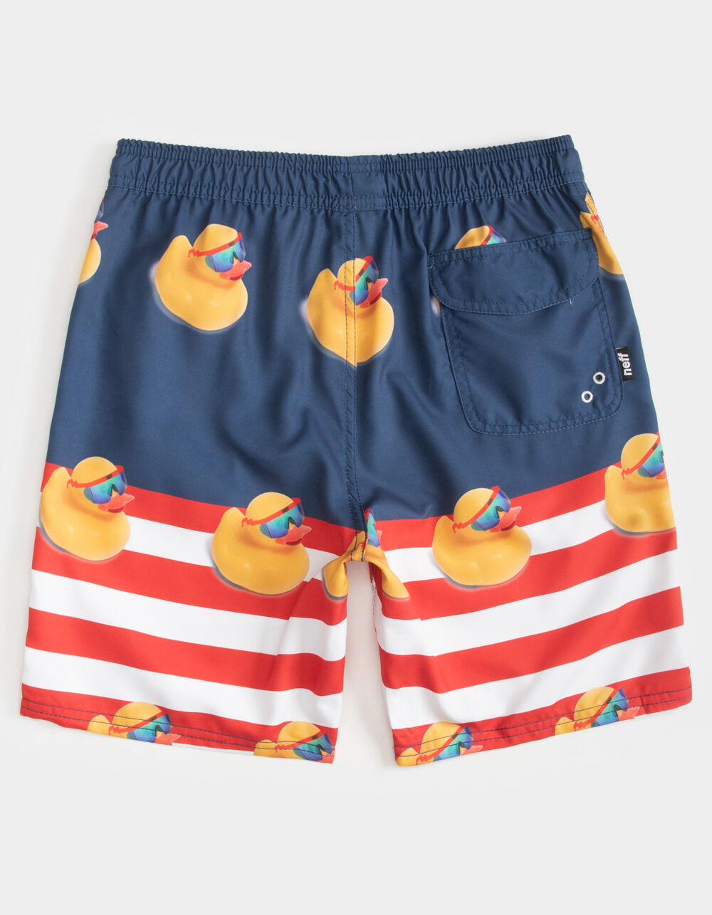 NEFF Duck Yea Hot Tub Boys Volley Shorts - BLUE/WHITE | Tillys