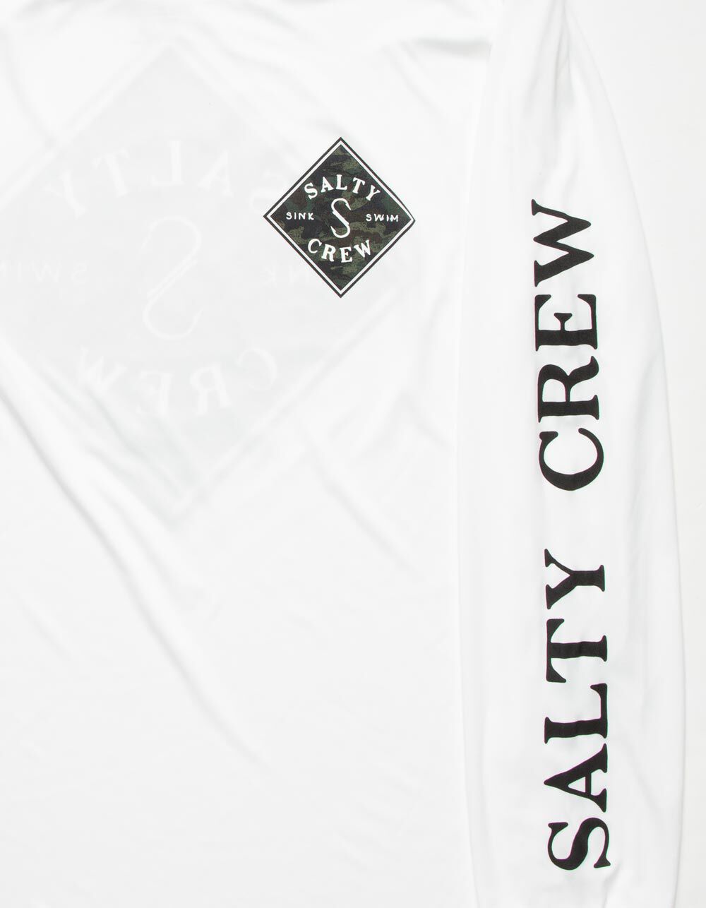 SALTY CREW Tippet Decoy Mens Rash Guard - WHITE | Tillys