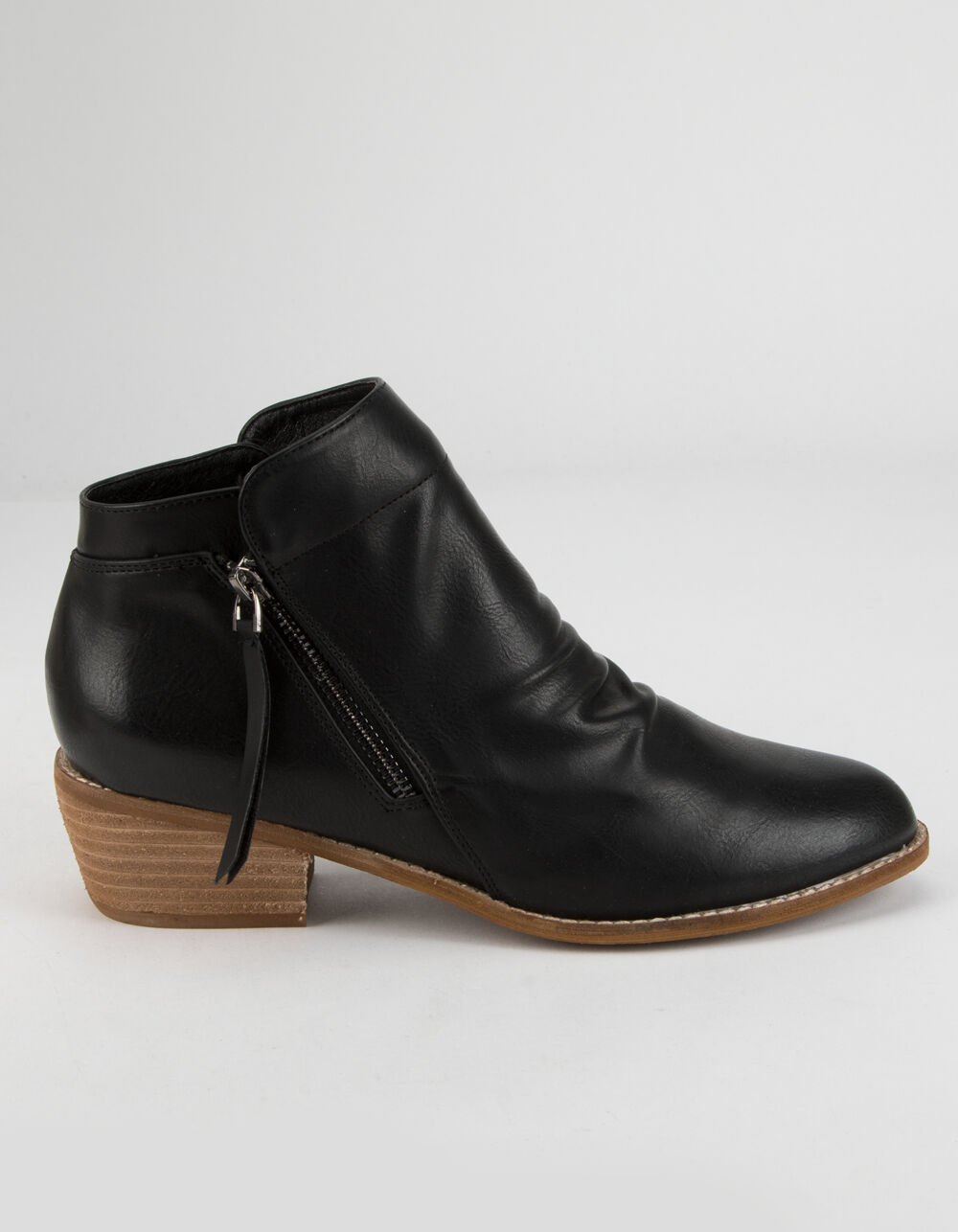BEAST FASHION Side Zip Black Womens Booties - BLACK | Tillys