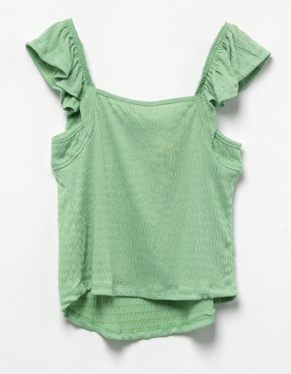 POOF Ruffle Rouched Girls Top - SAGE | Tillys