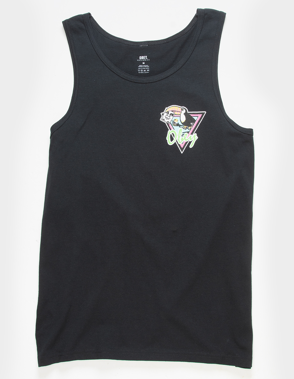 OBEY Tropical Tucan Mens Tank Top - BLACK | Tillys