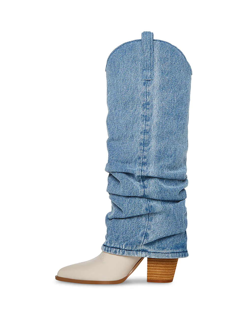 STEVE MADDEN Lassy Fold Over Western Womens Boots - DENIM | Tillys