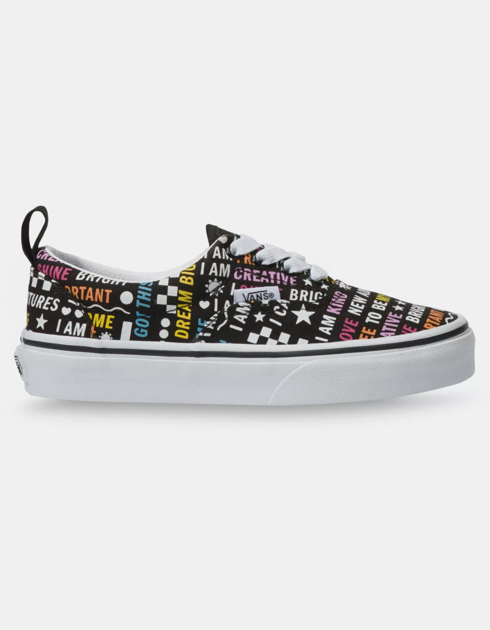 VANS Shine Bright Era Elastic Lace Girls Shoes - BLACK/TRUE WHITE | Tillys
