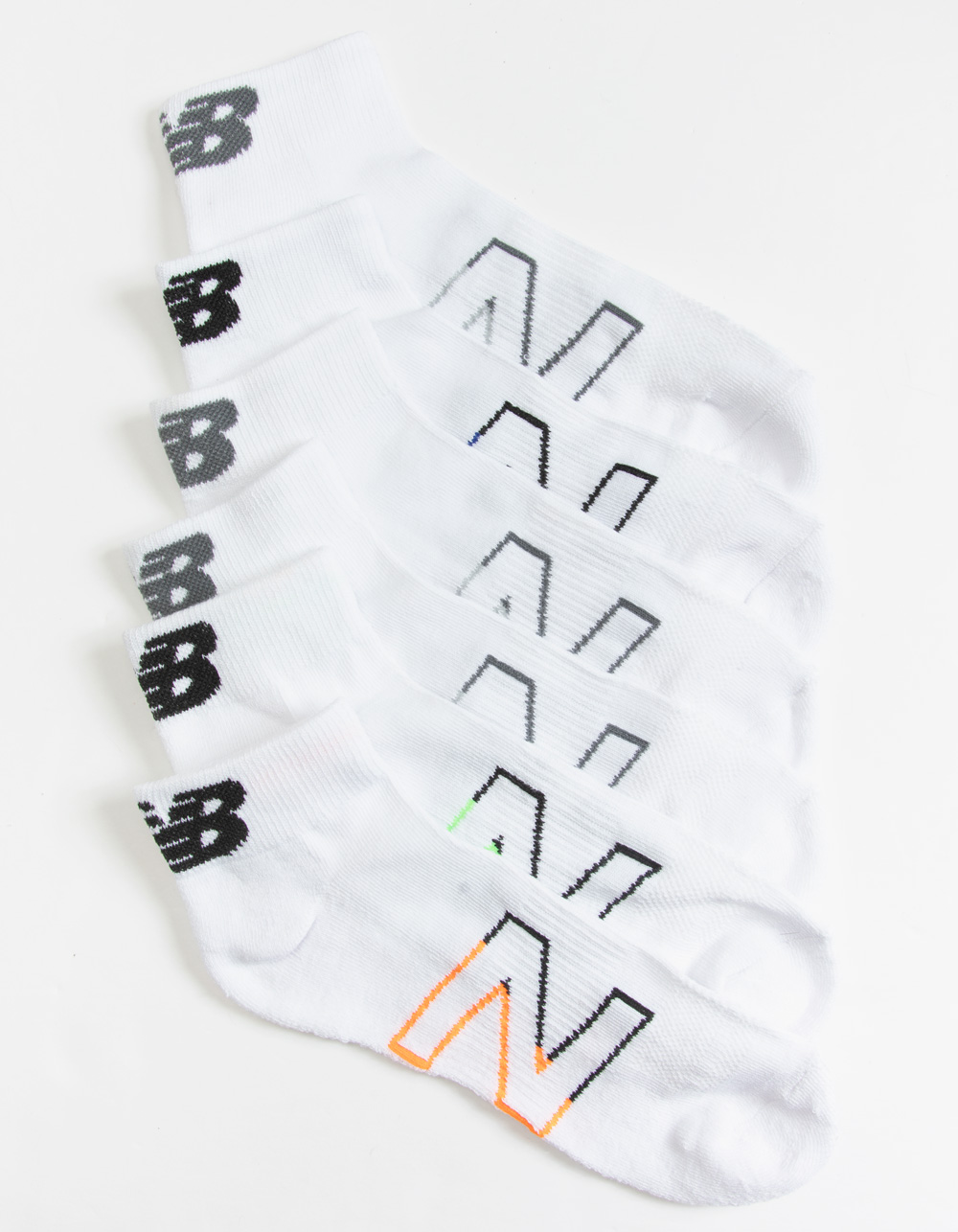 NEW BALANCE Athletic 6 Pack Mens Quarter Socks - WHITE | Tillys