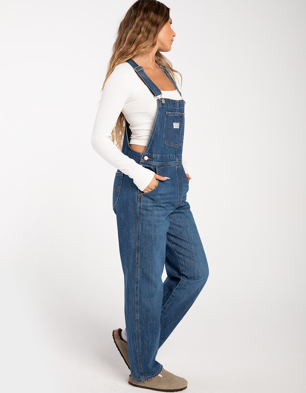 LEVI'S Vintage Womens Overalls - No Hippies - MEDIUM INDIGO | Tillys