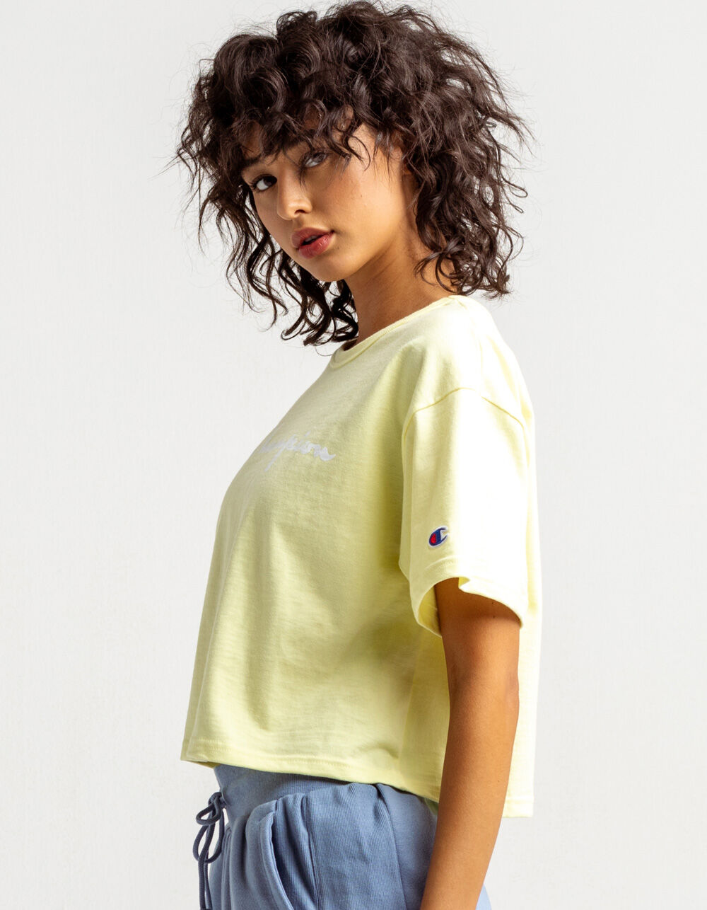CHAMPION Heritage Womens Lemon Crop Tee - LEMON | Tillys