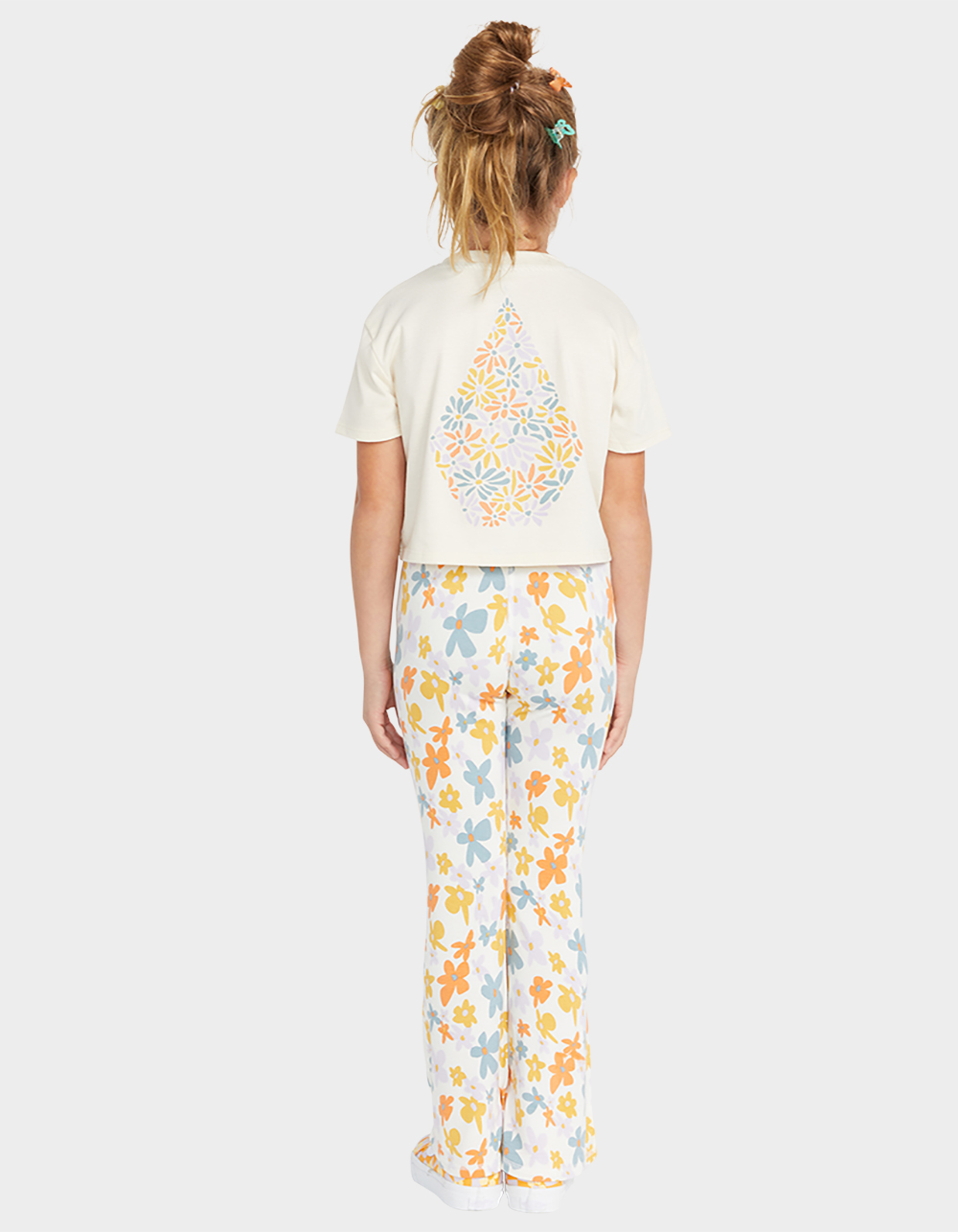 VOLCOM Floral Stone Girls Pocket Tee - CREAM | Tillys