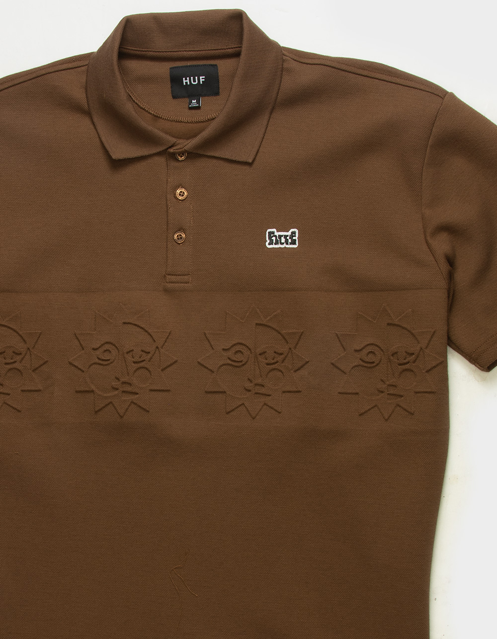 HUF Brighter Days Mens Polo Shirt - BARK | Tillys