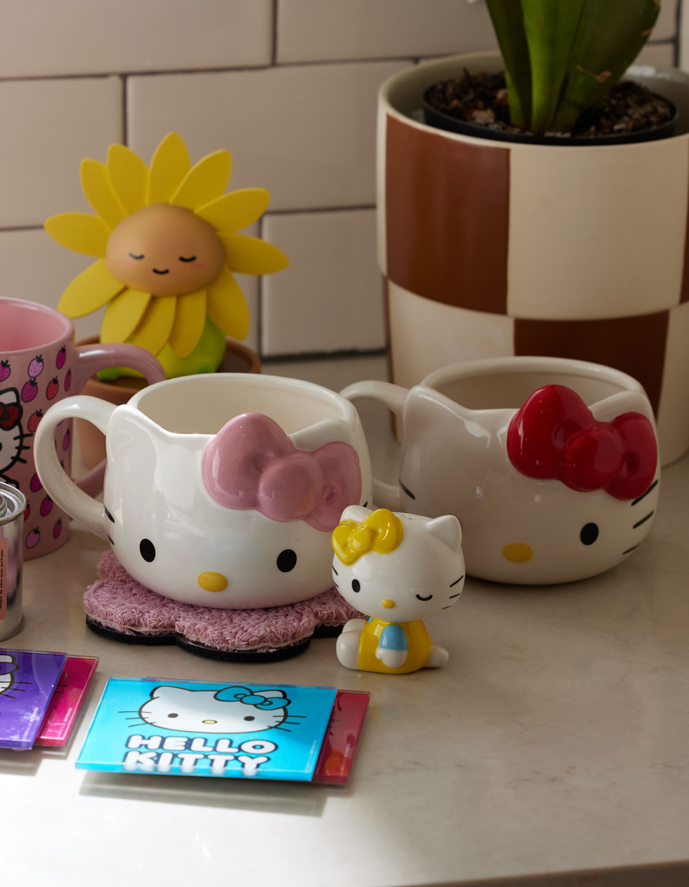 SANRIO Hello Kitty 3D Sculpted Ceramic Mug - PINK | Tillys