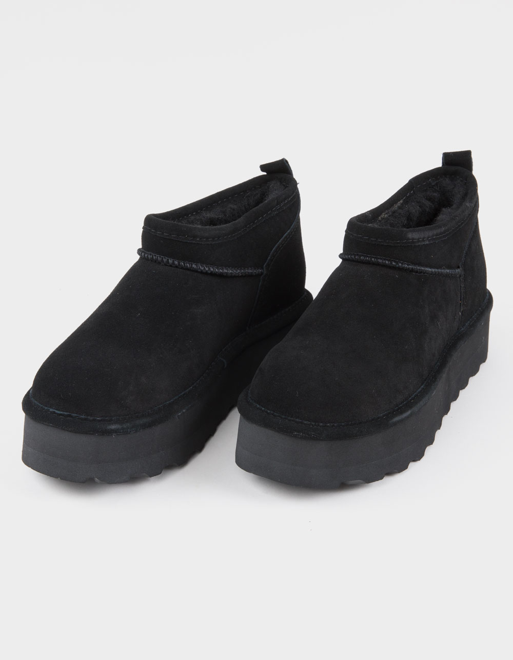 BEARPAW Retro Super Shorty Womens Platform Boots - BLACK | Tillys