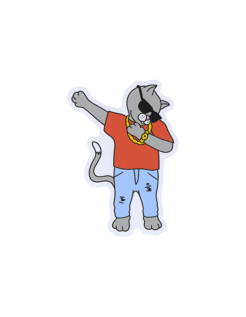 STICKIE BANDITS Cool Cat Dab Sticker - MULTI | Tillys