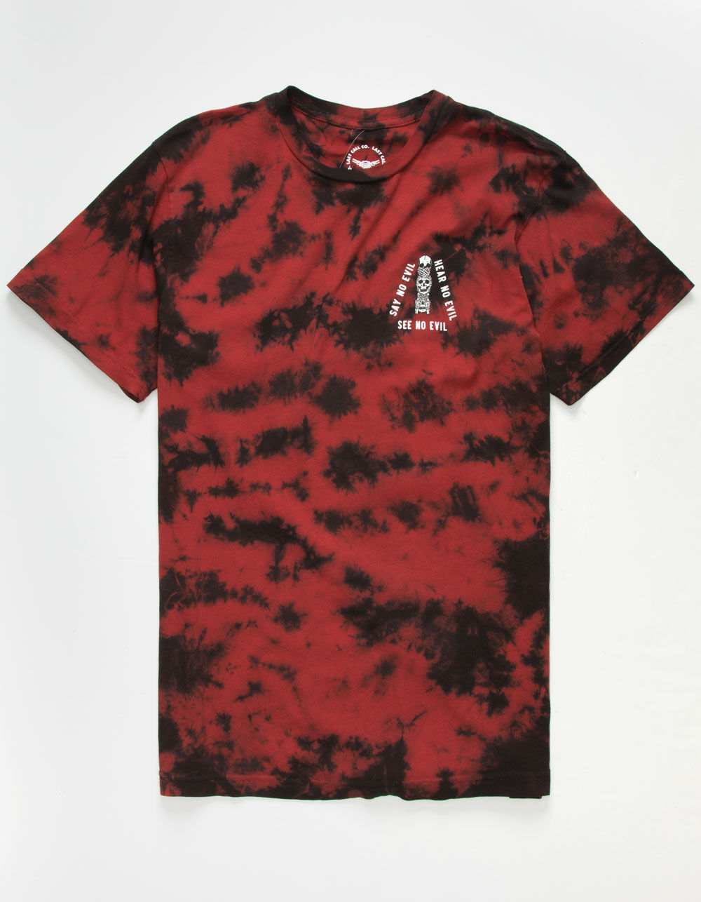 LAST CALL CO. 3 Rules Tie Dye Mens T-Shirt - RED COMBO | Tillys