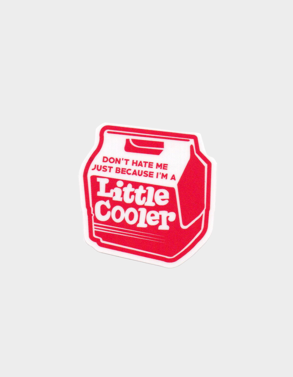 STICKER CABANA Little Cooler Sticker - RED | Tillys