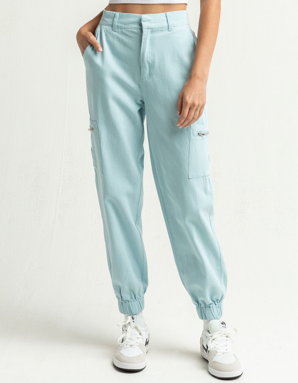 FULL TILT Cargo Womens Joggers - LTBLU | Tillys
