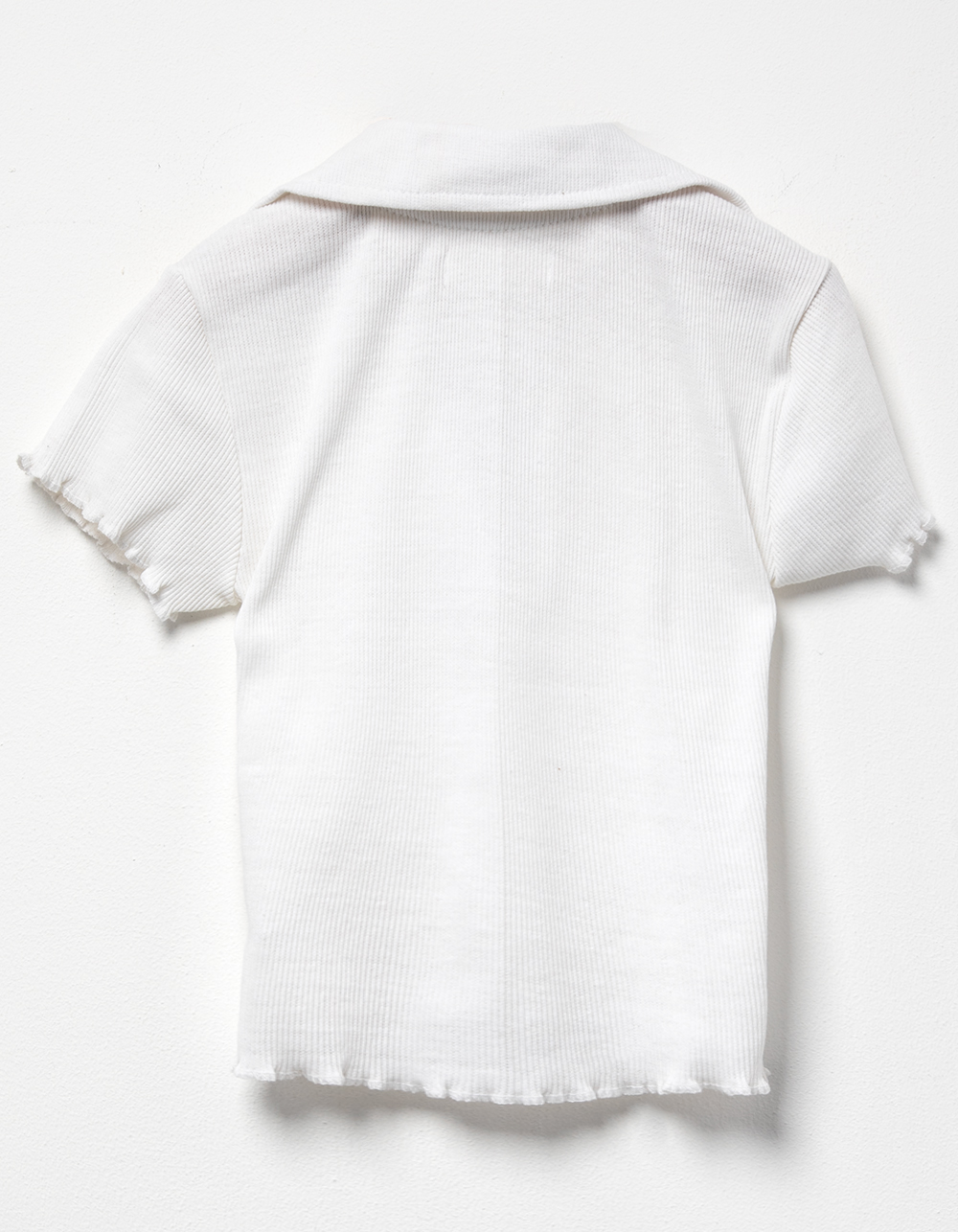 FULL CIRCLE TRENDS Johnny Collar Girls Top - WHITE | Tillys