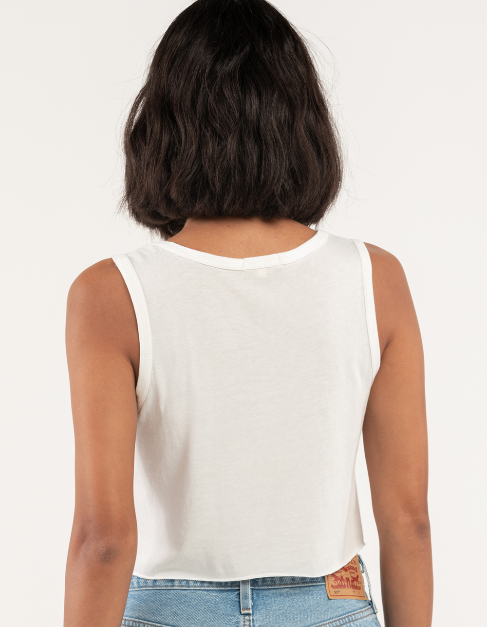 HEART & HIPS Womens Cropped Muscle Tank Top - SOFT WHITE | Tillys