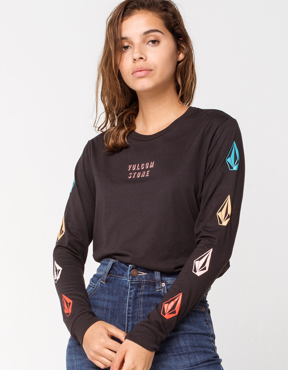 VOLCOM Volcom Stones Womens Crop Tee - BLACK | Tillys