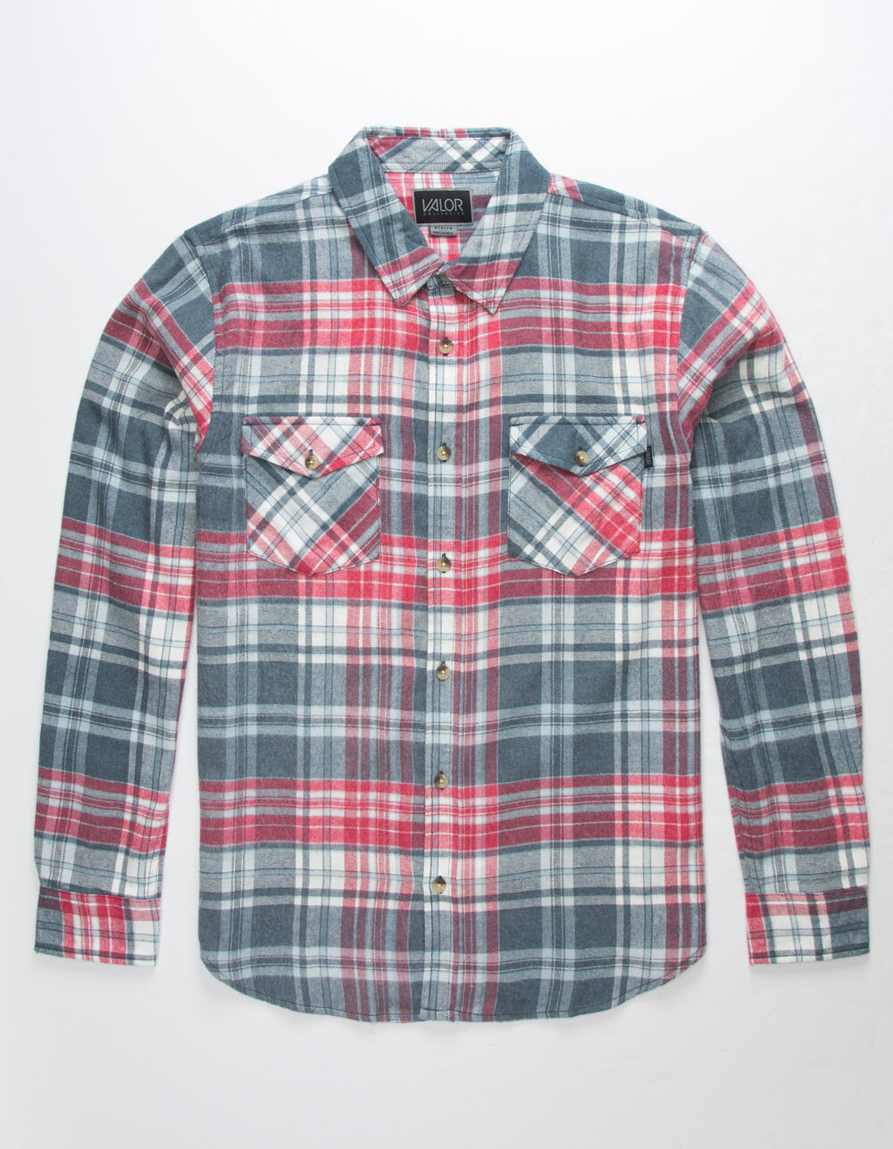 VALOR Subdivisions Mens Flannel Shirt - INDIGO | Tillys