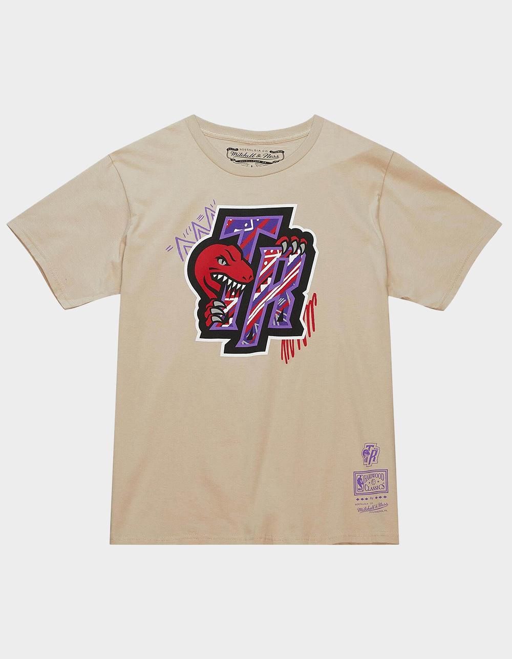 MITCHELL & NESS Toronto Raptors Game Day Pattern Mens Tee - KHAKI | Tillys